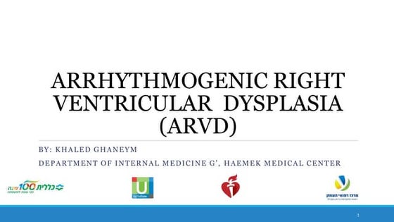ARVD (Arrythmogenic right ventricular cardiomyopathy) - updated task ...
