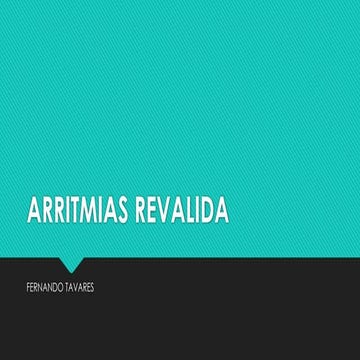 Arritmias Para O Revalida Treinamento Pptx