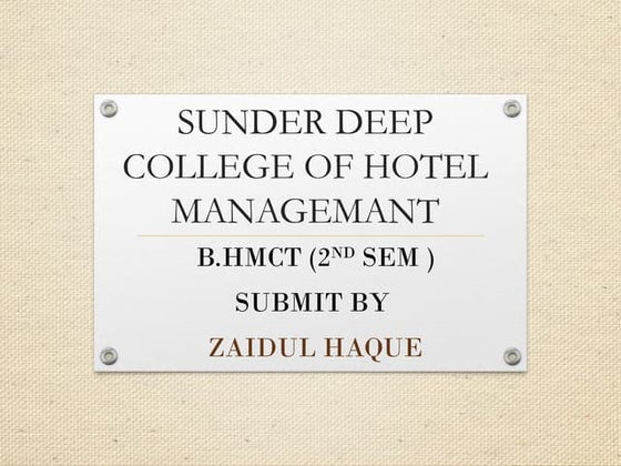 Front office operations | PPTX