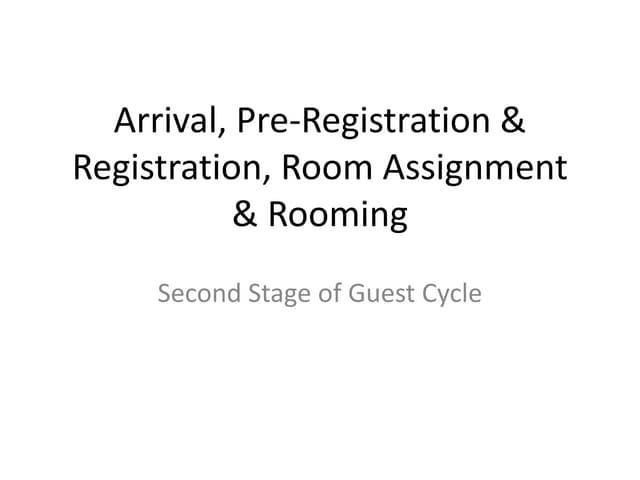 CHECK IN AND CHECK OUT PROCEDURES IN HOTEL | PPTX