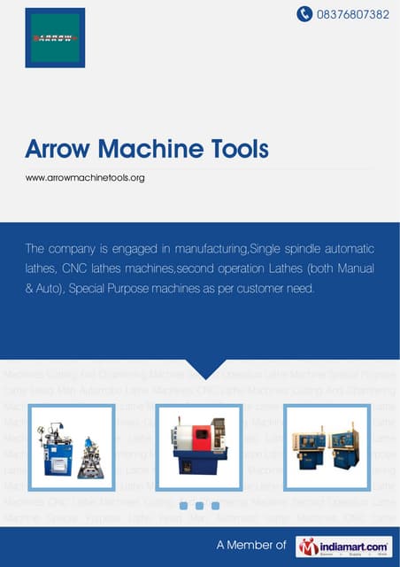 Arrow machine tools