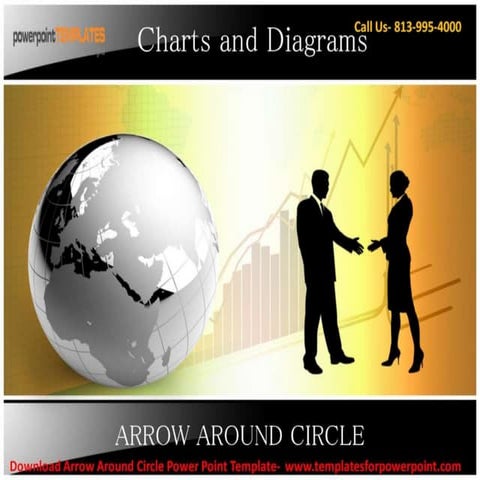 Arrow Around Circle Powerpoint Template Pptx