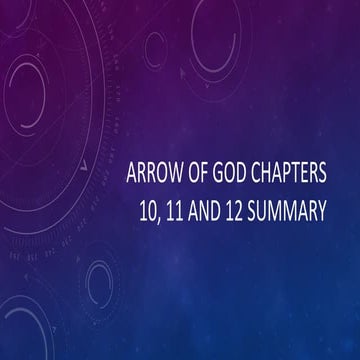 literature in English, Arrow of God 1011 | PDF