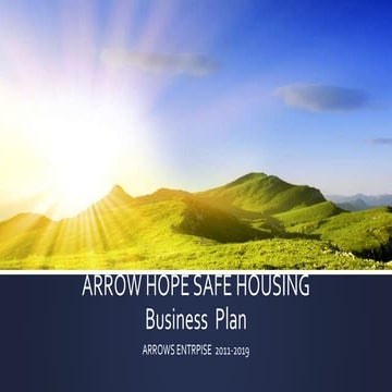 Arrows HOPE SAFE HOUSING business presentation (widescreen)powerpoint | POTX