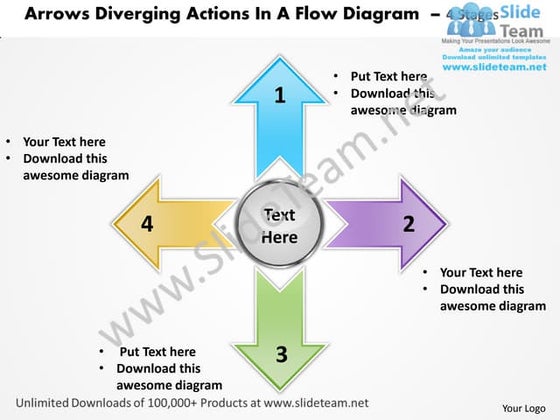 3d successive flow connecting arrow diagram 8 stages circular chart ...