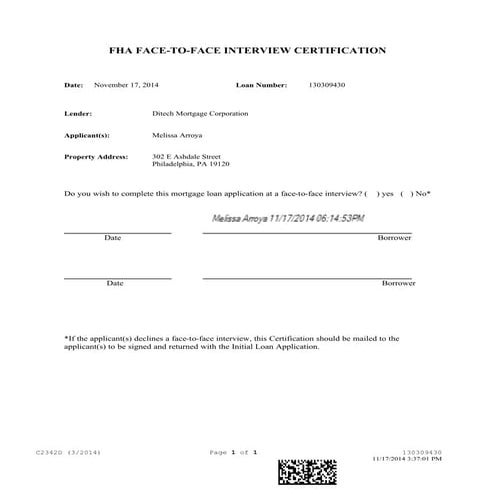 Arroya fha face_to_face | PDF