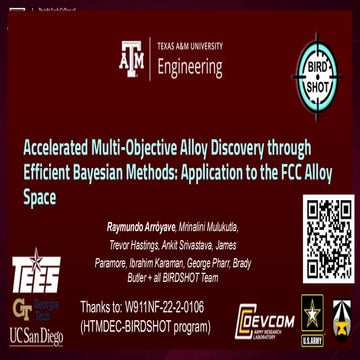 Accelerated Multi-Objective Alloy Discovery through Efficient Bayesian ...
