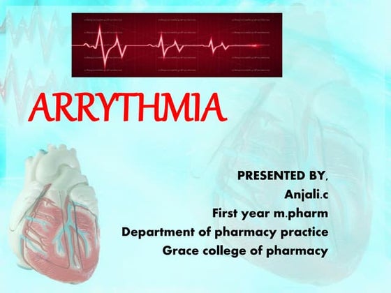Arrhythmias | PPT