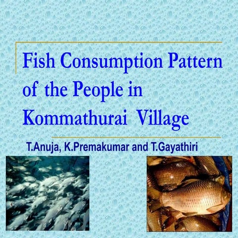 Fish Consumption Pattern | PPT