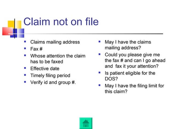 Denial - Timely filing | PPT