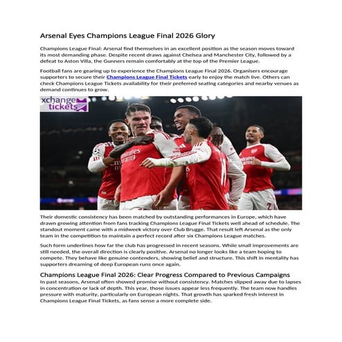 Arsenal Eyes Champions League Final 2026 Glory.docx