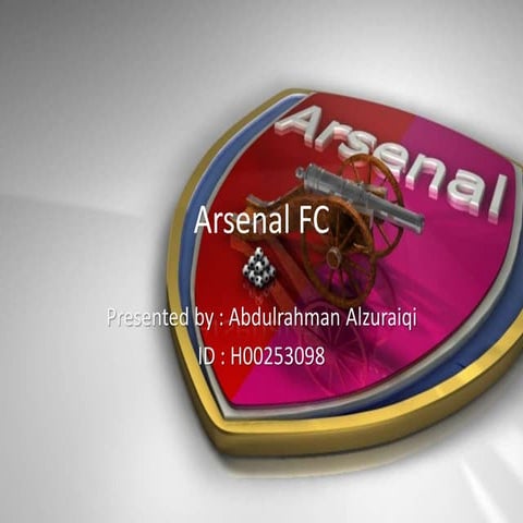 Arsenal fc presentation | PPTX