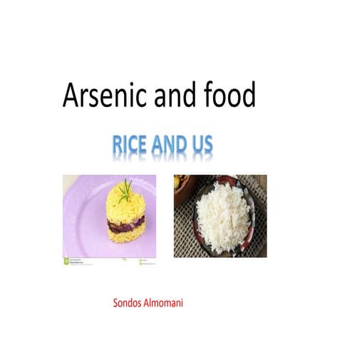 Arsenic and food | PPT