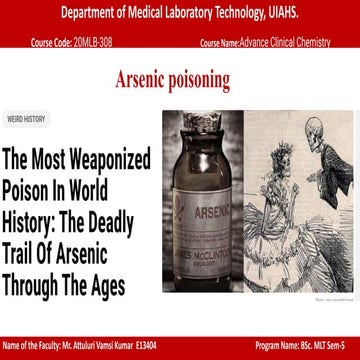 Arsenic poisoining | PPT