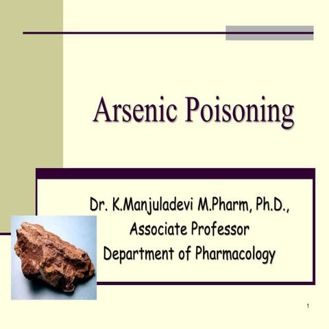 Poisoning_Arsenic_poisoning _pharmacology.ppt
