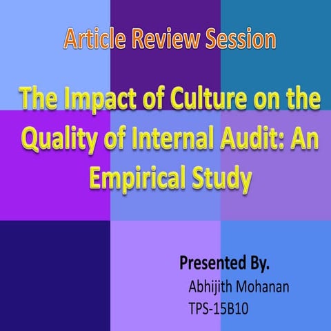 Article Presentation | PPT