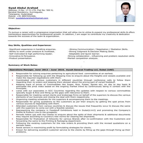 ARSHAD RESUME | PDF