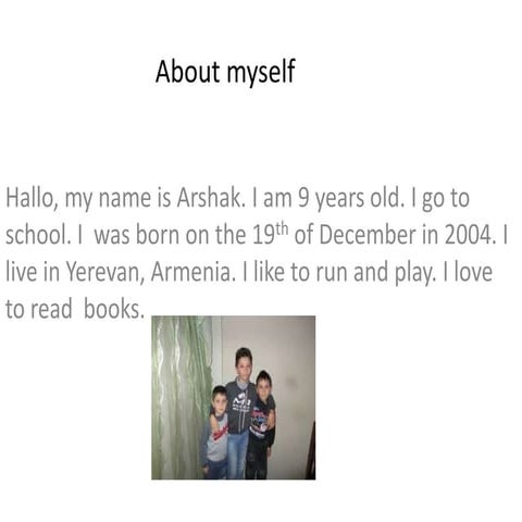 About myself | PPT