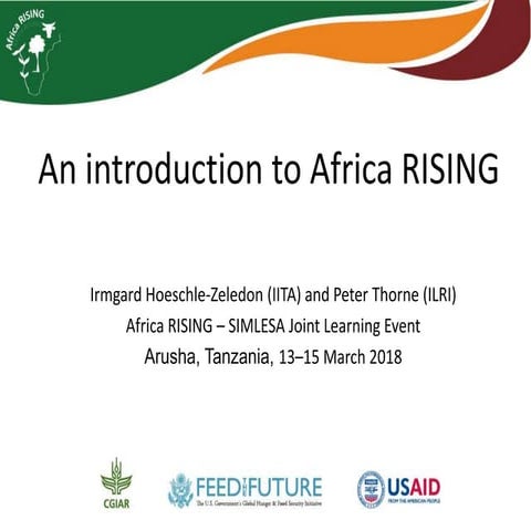 An introduction to Africa RISING | PPT
