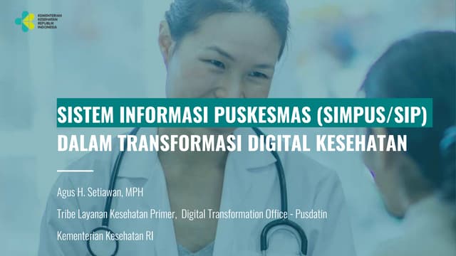 Satu sehat materi satu sehat puskesmas kemenkes | PDF