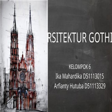 ARSITEKTUR_GOTHIC pengetauhan dasar ilmu struktur | PPTX