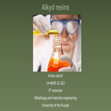 Alkyd Resins | PPTX