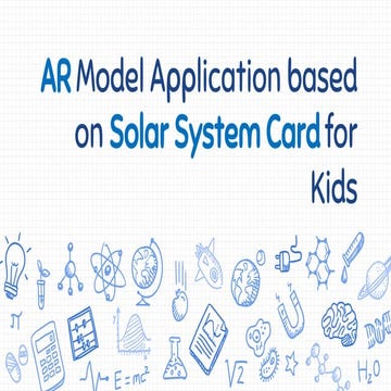 Ar Model Application based on Solar System Card for Kids | PPT
