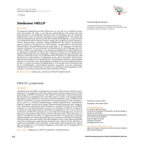 Síndrome de HELLP | PPTX