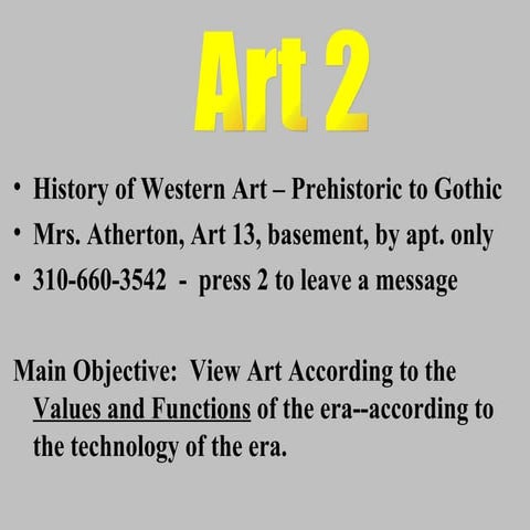 Art 2 Objectives and Functions of Art | PPT