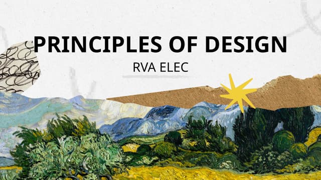 Principle of art pattern | PPTX