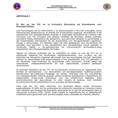 ARTICULO 1 TIC Y EDUCACION ESPECIAL docx | DOCX