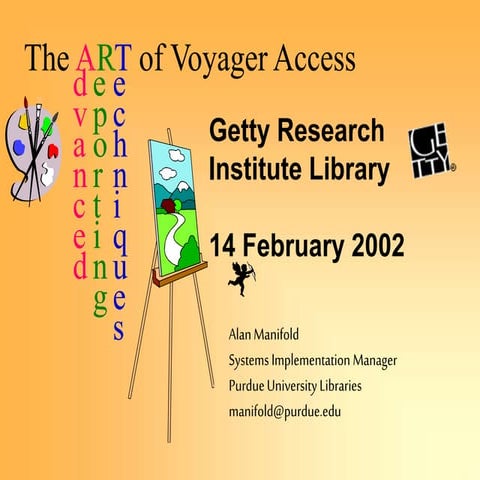 Art - advanced reporting techniques | PPT