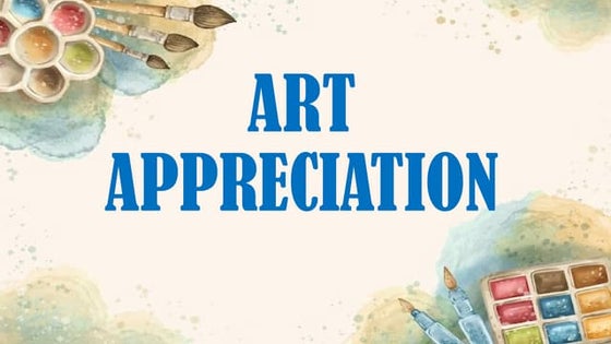 Art appreciation course | PPT