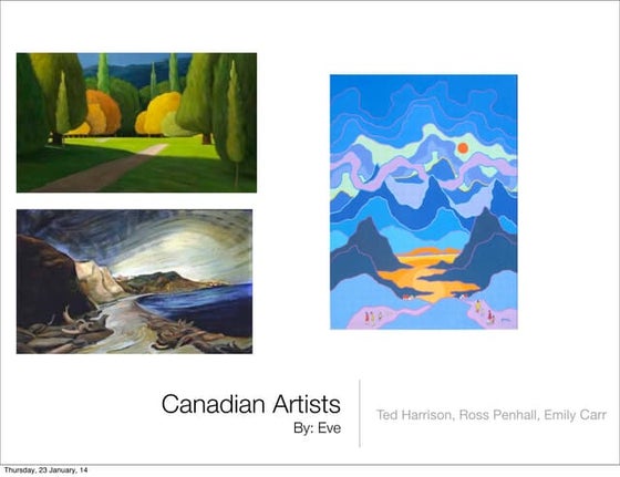 Canadian artist | PPT
