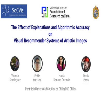 The Effect Of Explanations And Algorithmic Accuracy On Visual Recommender Systems Of Artistic