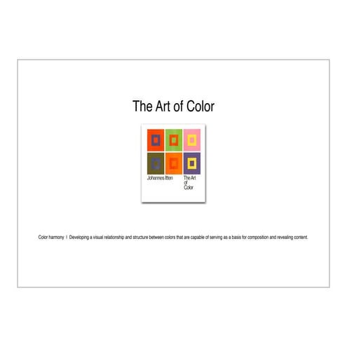 The Art of Color | PDF | Design | Fine Art