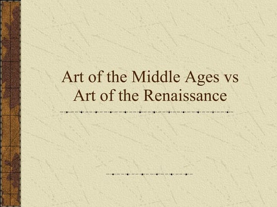 Art In The Renaissance | PPTX