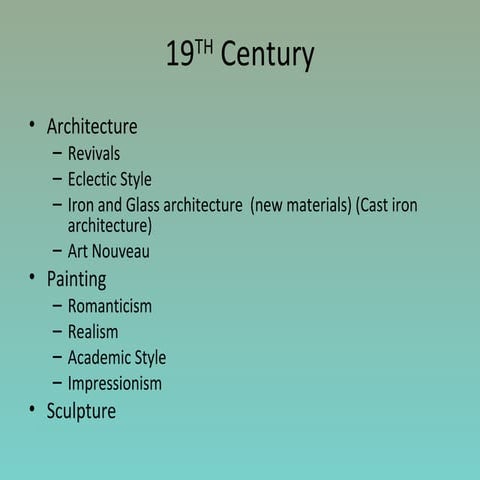 Art 19 th century | PPT