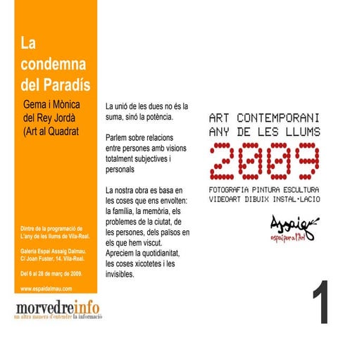 Art2 Condemna del paradís | PPT