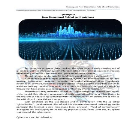 Cyberspace_New Operational Domain | PDF