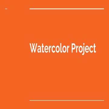 Water Color Unit Lecture | PPTX