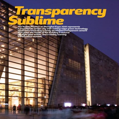 LITRACON Light Transmitting Concrete | PPTX