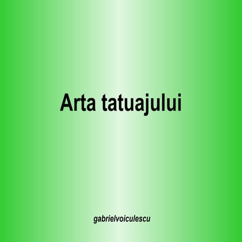 Arta Tatuajului | PPS