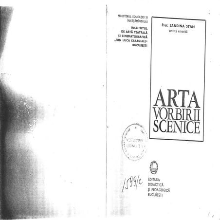 Arta vorbirii-scenice | PDF