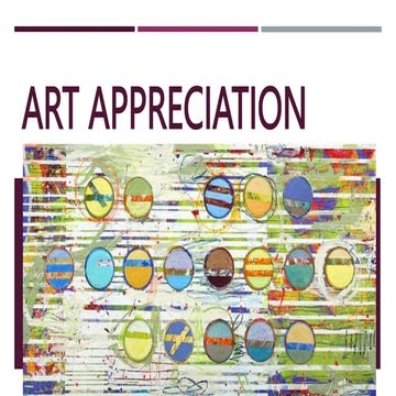 ART APPRECIATION: Visual Arts and Its Classifications.pptx