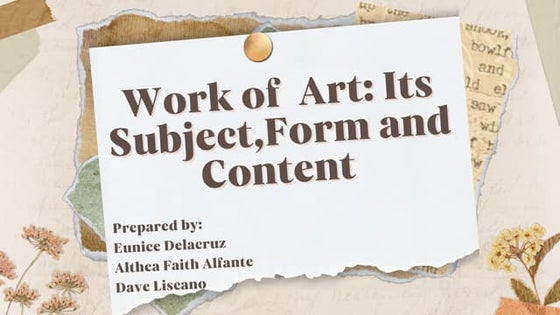 Understanding the Subject and Content of Art | PDF | Modern Art | Fine Art