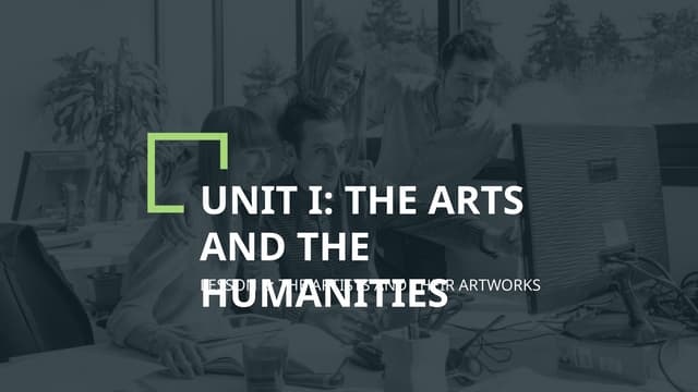 Overview of humanities | PPT