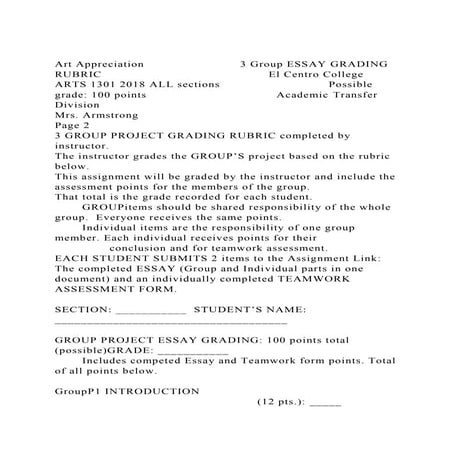 Art Appreciation 3 Group ESSAY GRADING RUBRIC.docx