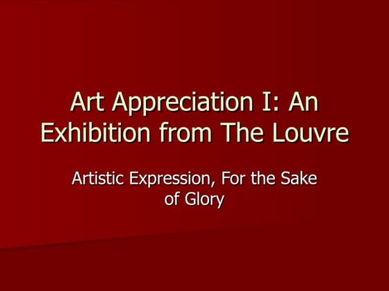 Art appreciation: Line (example) | PPTX