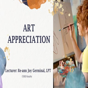 Art Appreciation lecture. (Licensure Professional Teacher Notes) pptx ...